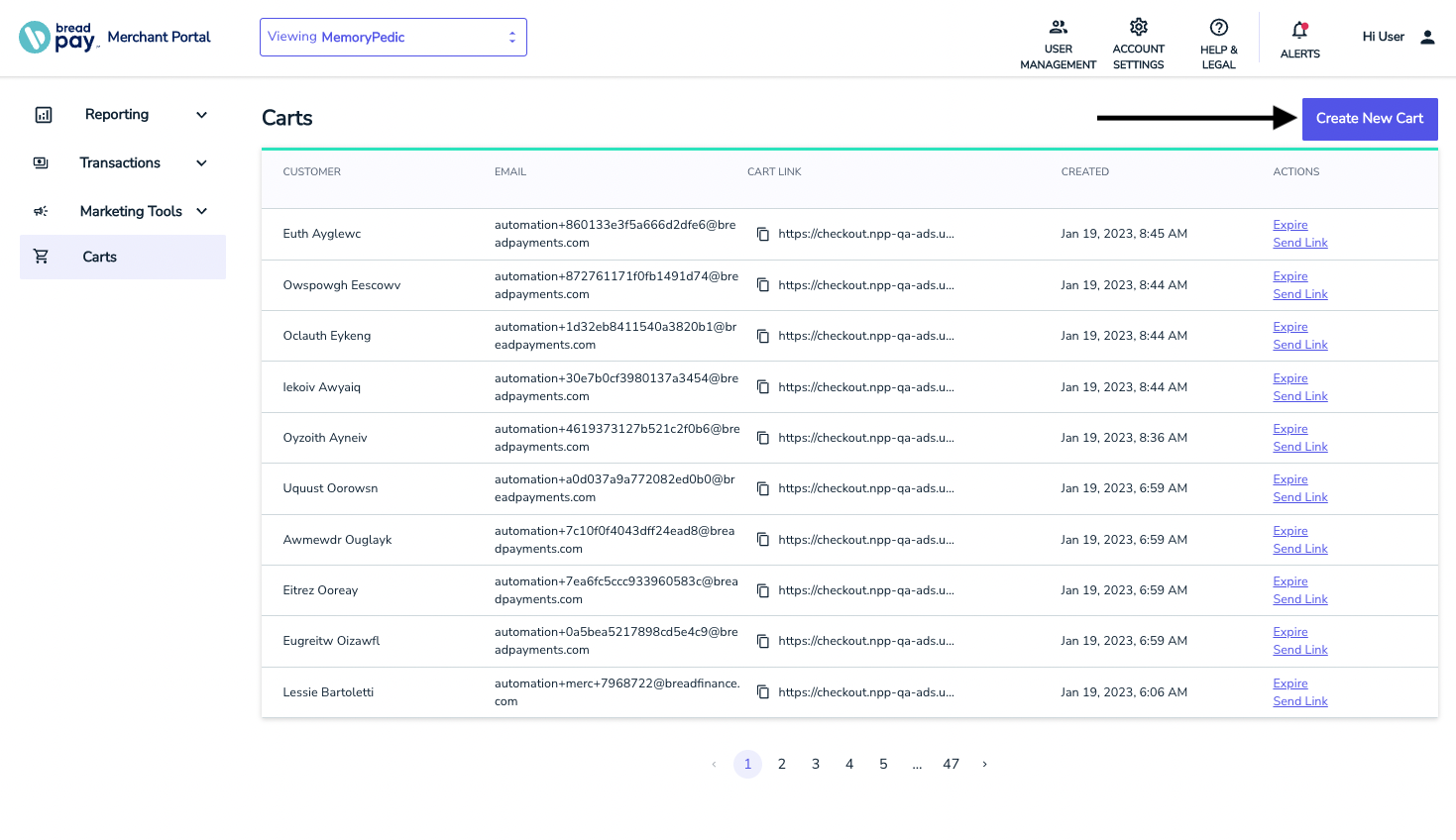 How to Create Custom Carts